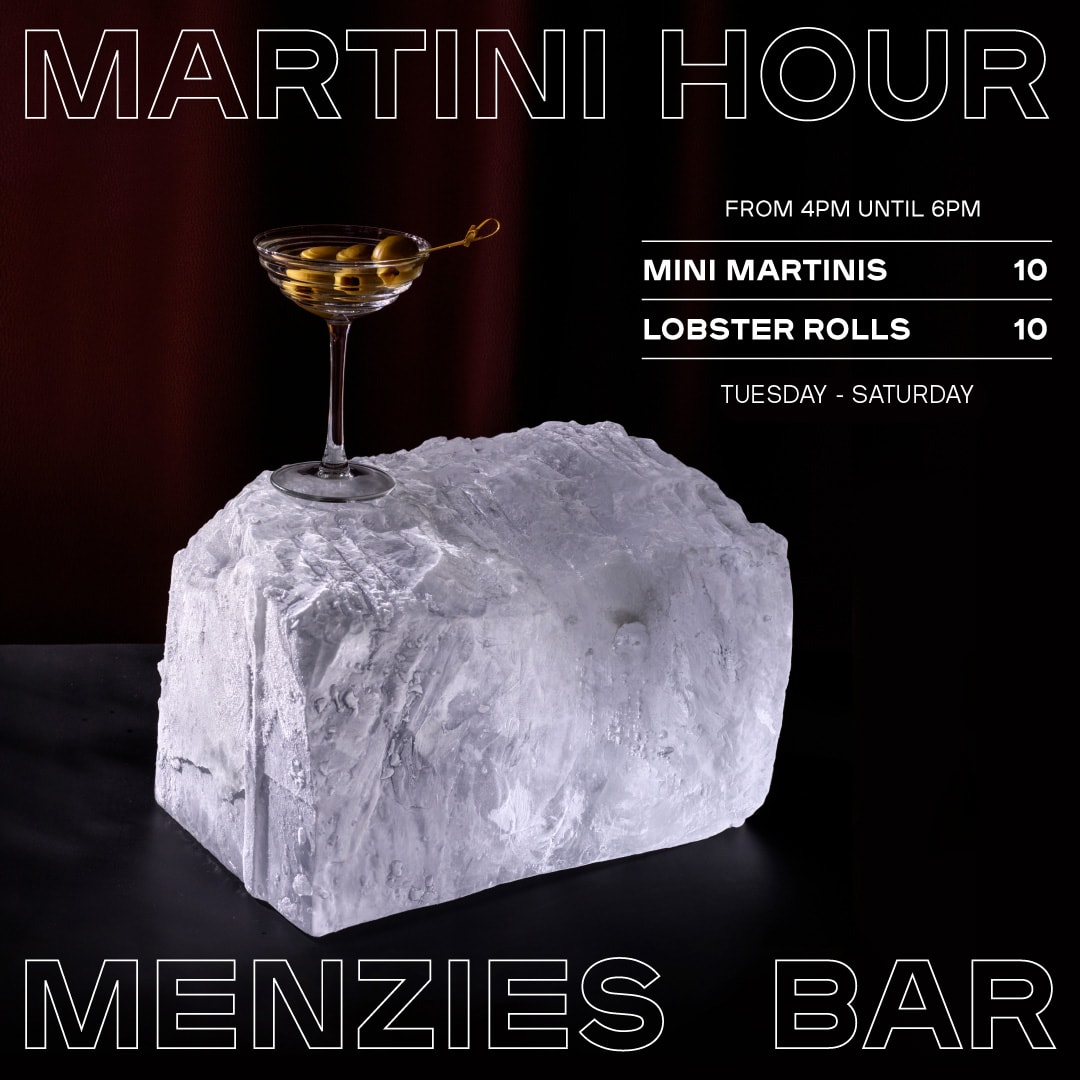 Martini Hour at Menzies serves as a place to celebrate the end of day ...